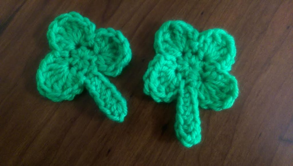 FREE Crochet Shamrock, 3 and 4 Leaf Clover Pattern - Page 2 of 2 ...
